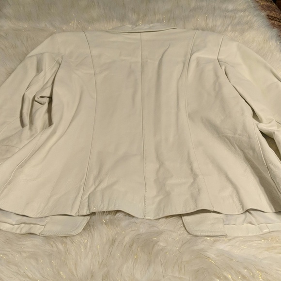 Marc Mattis | Jackets & Coats | Ladies Marc Mattis White Leather Jacket ...